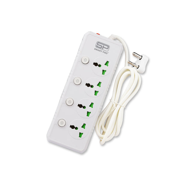 SmartPro SPIKE GUARD 4+4 WITH SURGE PROTECTOR (1.8 MTR)