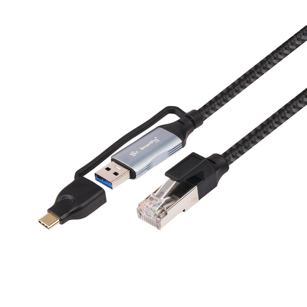 SmartPro USB-A/C TO RJ45 CABLE 1000MBPS